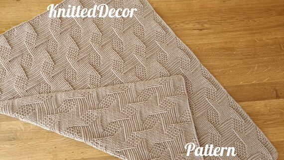 Crochet Baby Blanket Pattern Textured Rectangle Reversible | Etsy