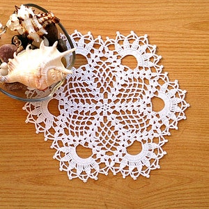 Crochet Doily Pattern 2 Doilies Medium Size Lace Round Doily Pattern ...