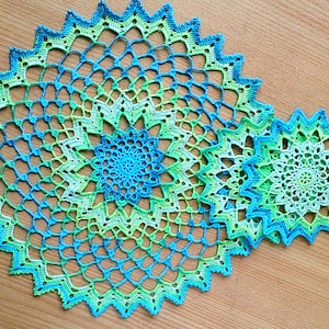Crochet Doily Pattern Crochet Doily Set Pattern Lace Doily Tutorial ...