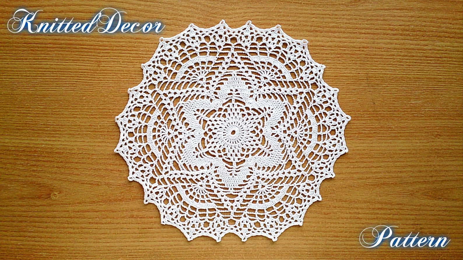 Crochet Doily Pattern Lace Round Doily Crochet Pattern Boho - Etsy