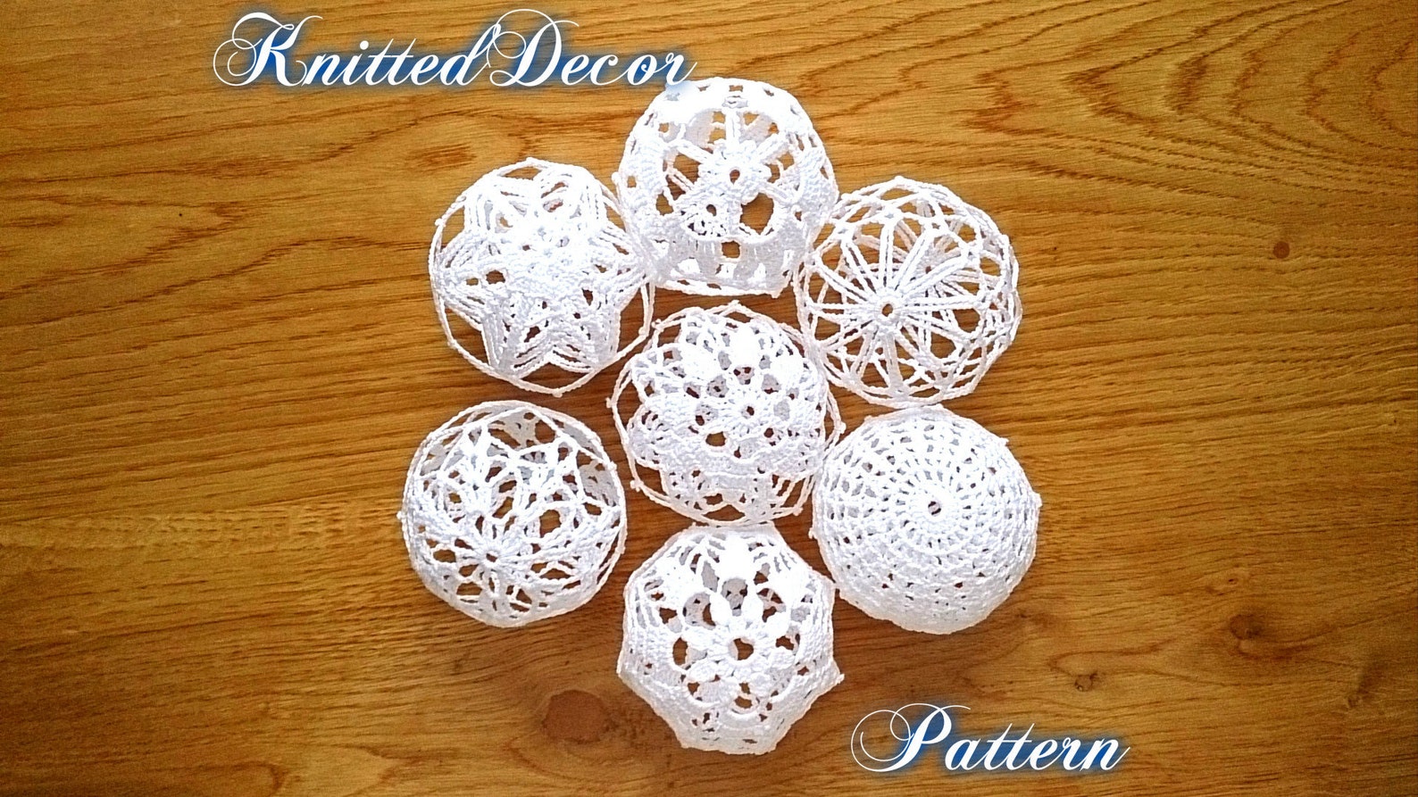 3D Crochet Christmas Ornaments Pattern 7 New Year Ornaments Crochet ...