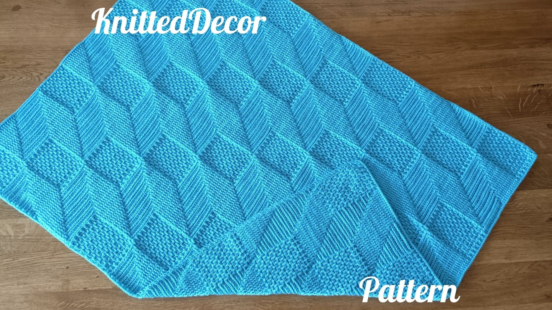 Crochet Baby Blanket Pattern Textured Rectangle Reversible | Etsy