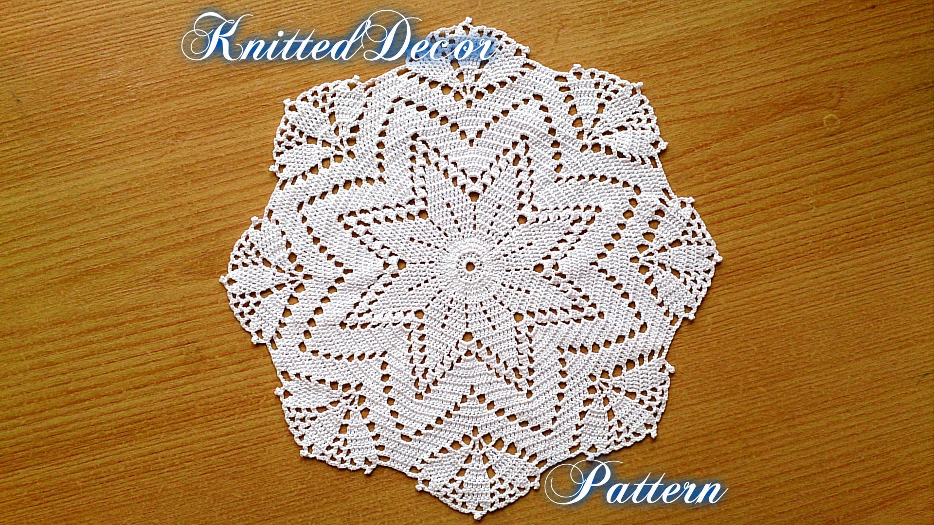 Crochet Doily Pattern PDF Medium Size Lace Round Doily Pattern Rug ...