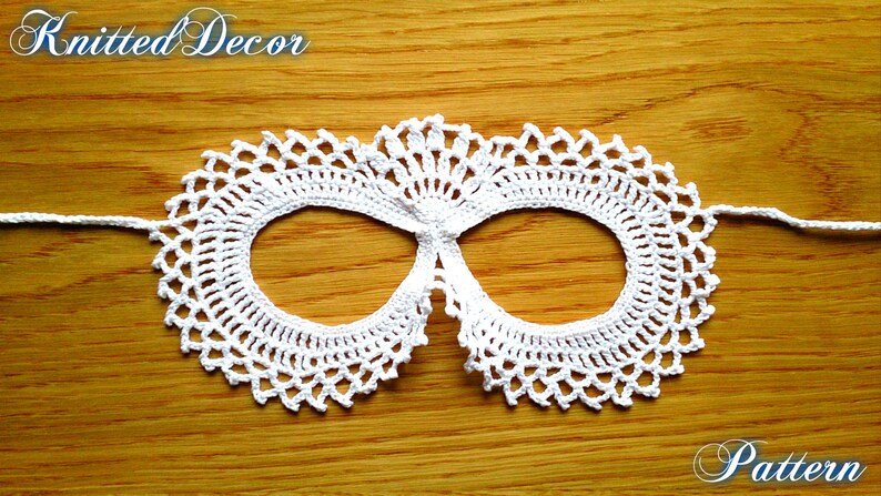 Crochet Mask Pattern Christmas Mask Lace Masquerade Mask - Etsy