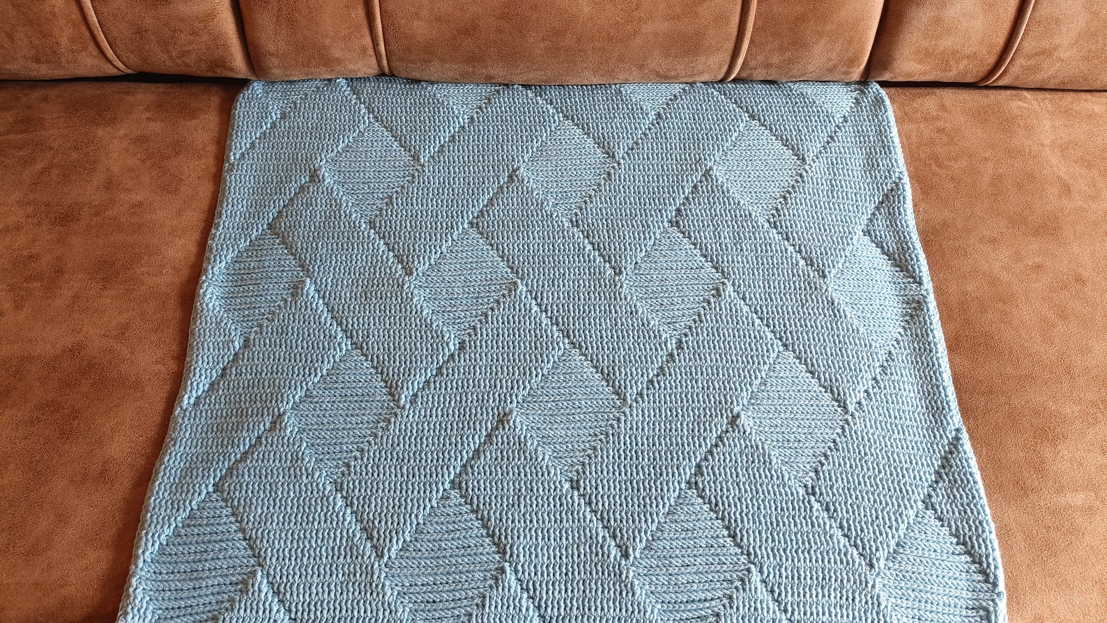 Crochet Baby Blanket Pattern Textured Rectangle Reversible Blanket Baby ...