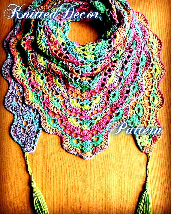 Crochet Shawl Pattern PDF Crochet Shawl Tutorial DIY Crochet | Etsy Canada