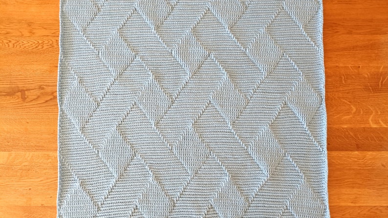 Crochet Baby Blanket Pattern Textured Rectangle Reversible - Etsy