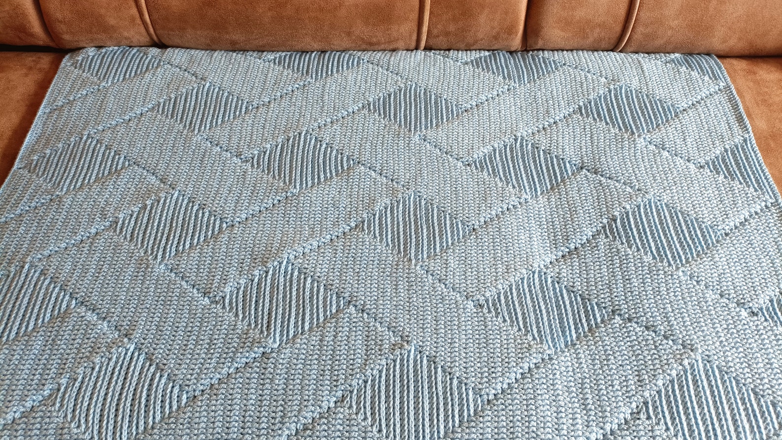 Crochet Baby Blanket Pattern Textured Rectangle Reversible | Etsy