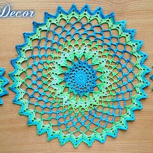 Crochet Doily Pattern Crochet Doily Set Pattern Lace Doily Tutorial ...