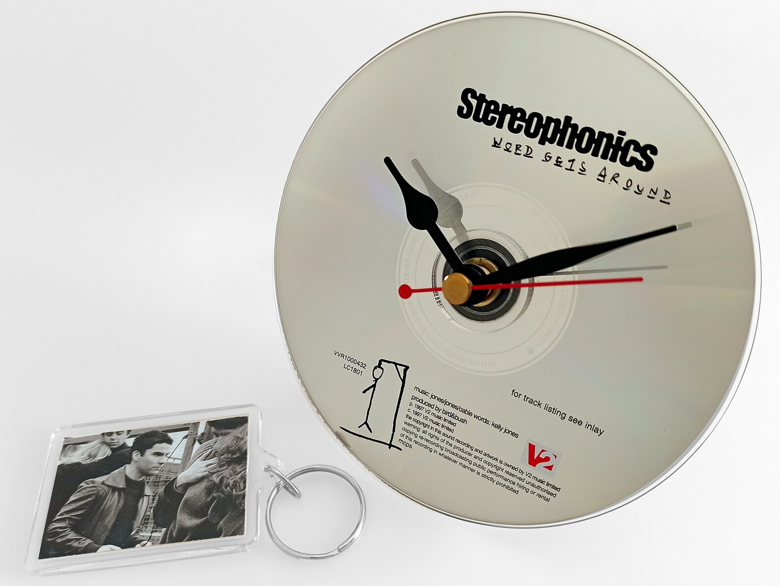 Stereophonics word Gets Around CD Clock and - Etsy UK
