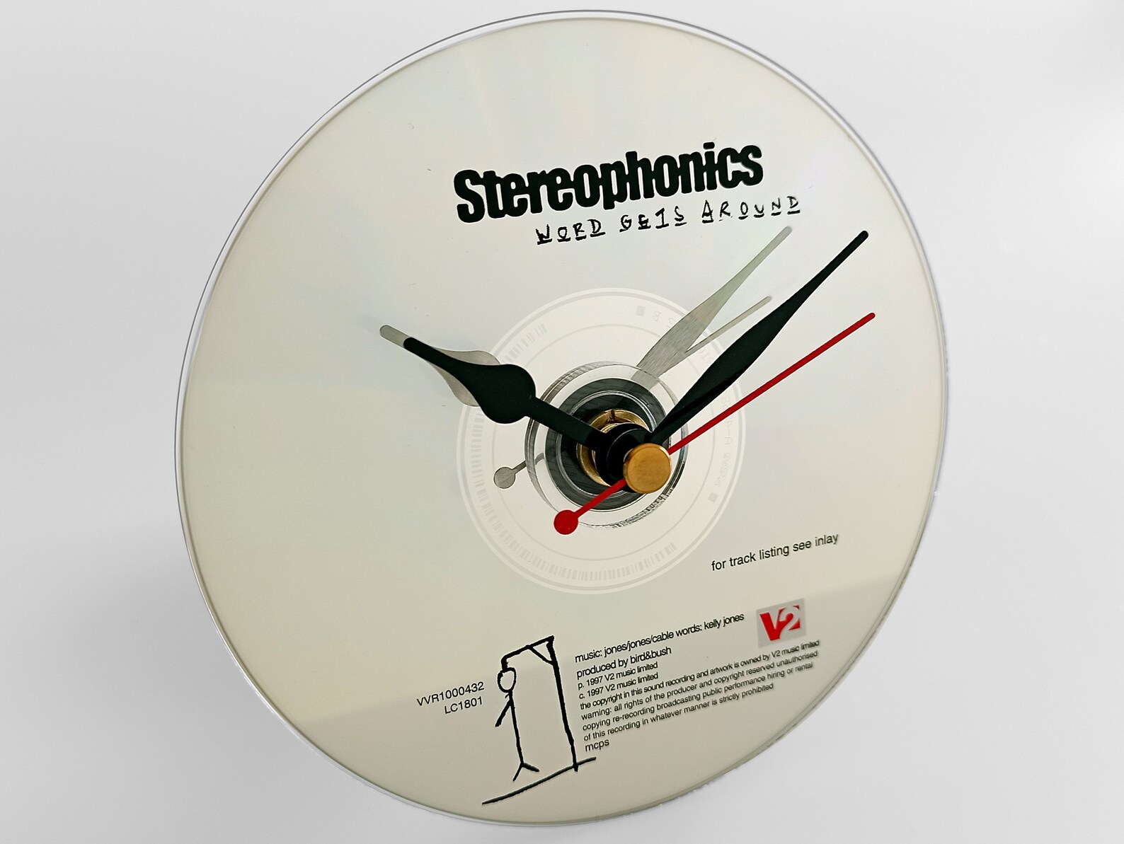 Stereophonics word Gets Around CD Clock and - Etsy UK
