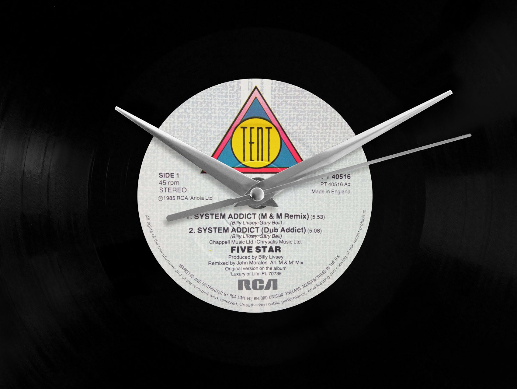Five Star system Addict Vinyl Record Wall Clock - Etsy UK