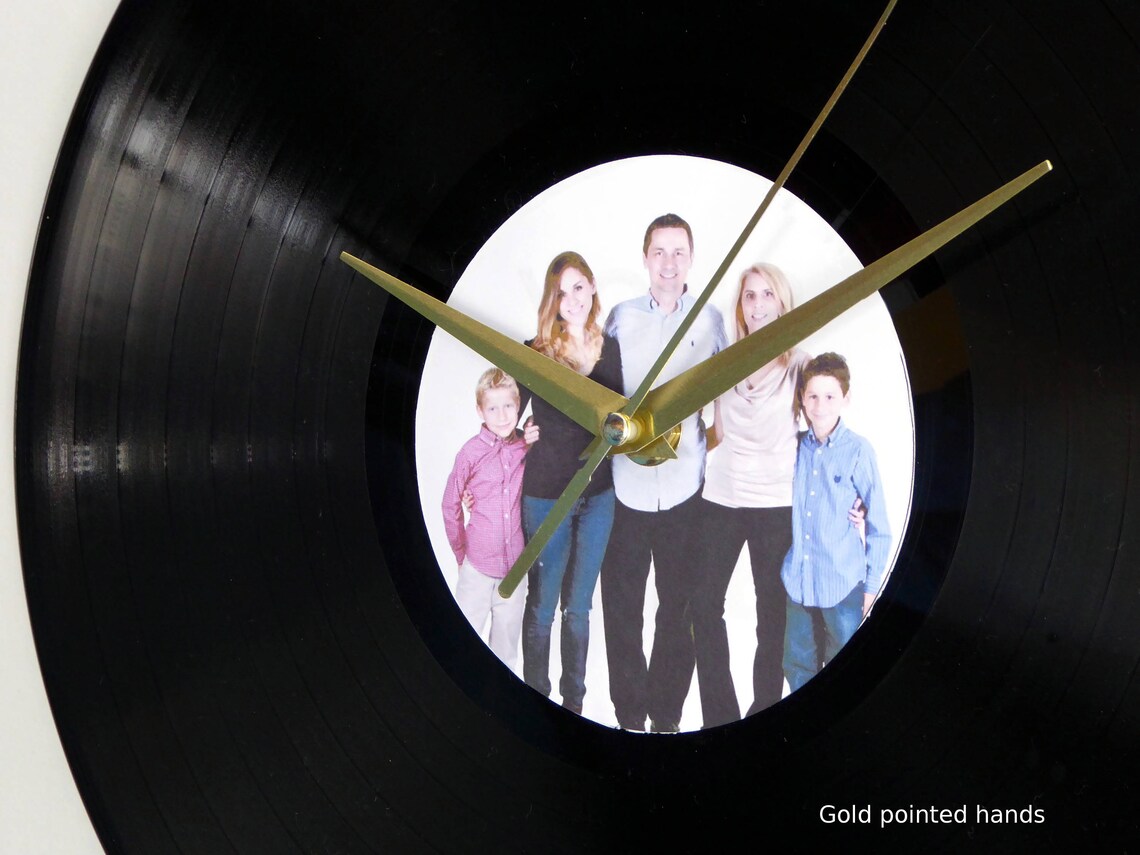 Personalised Vinyl Record Wall Clock | Etsy UK