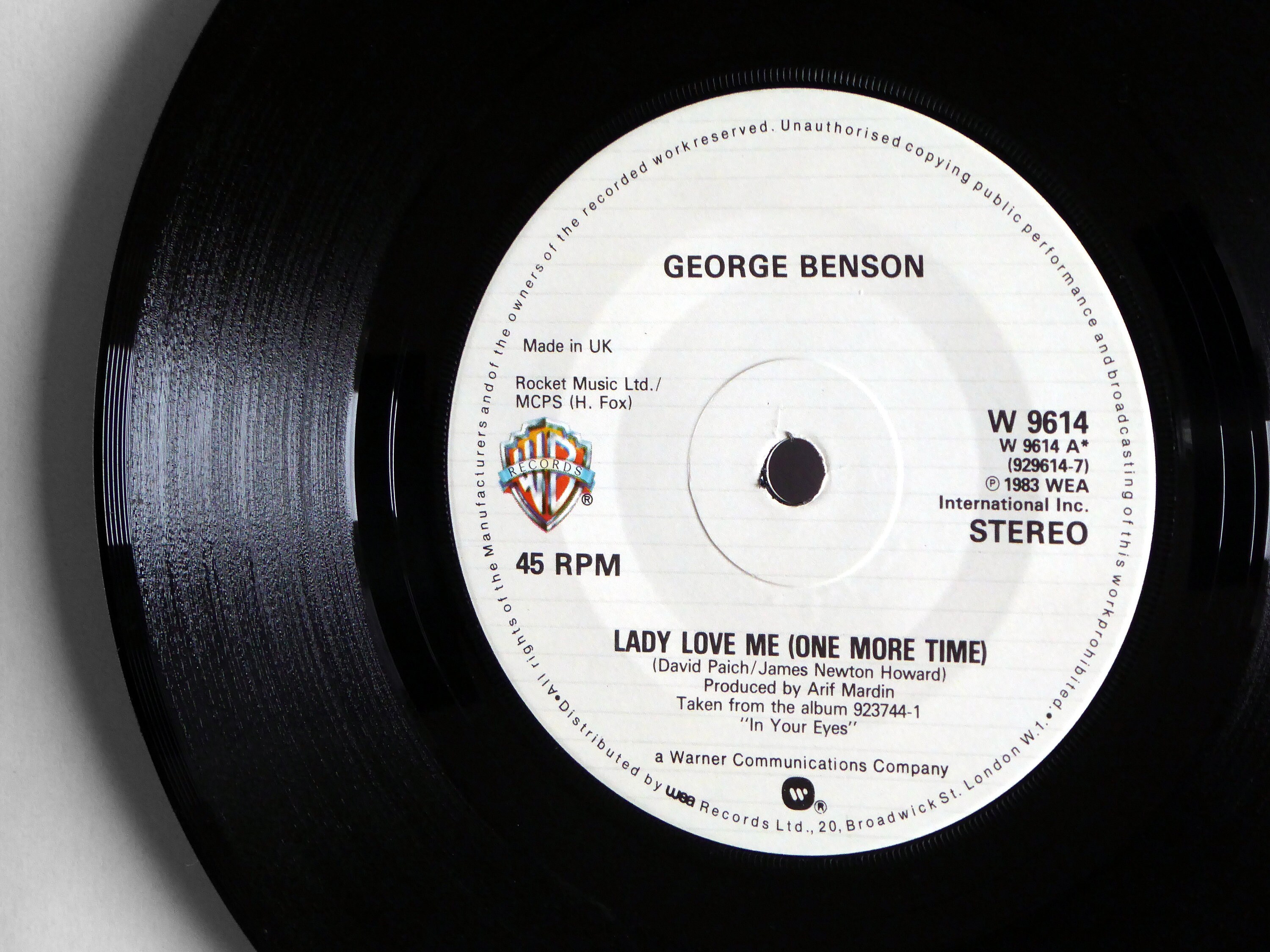 George Benson Lady Love Me (One More Time) Framed 7 Vinyl Record