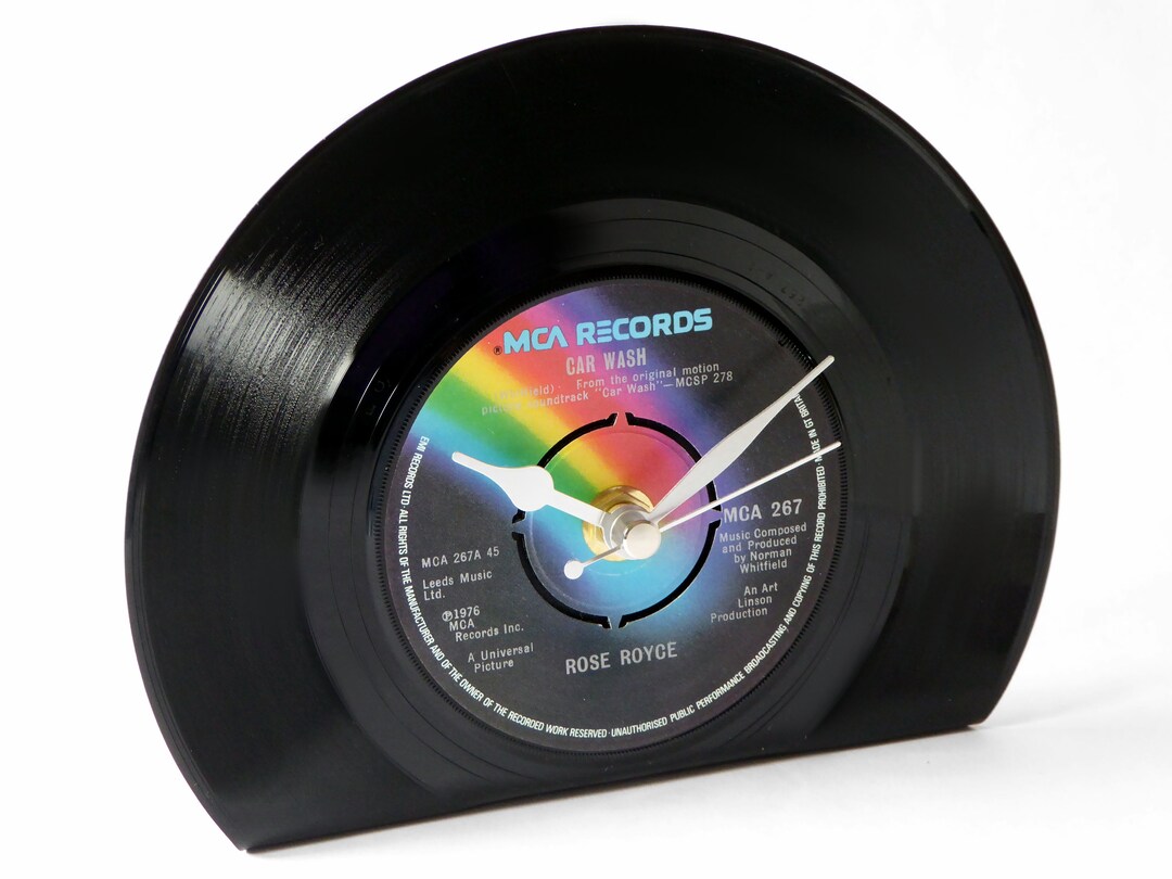 Vinyl Record Desk Clock - Etsy
