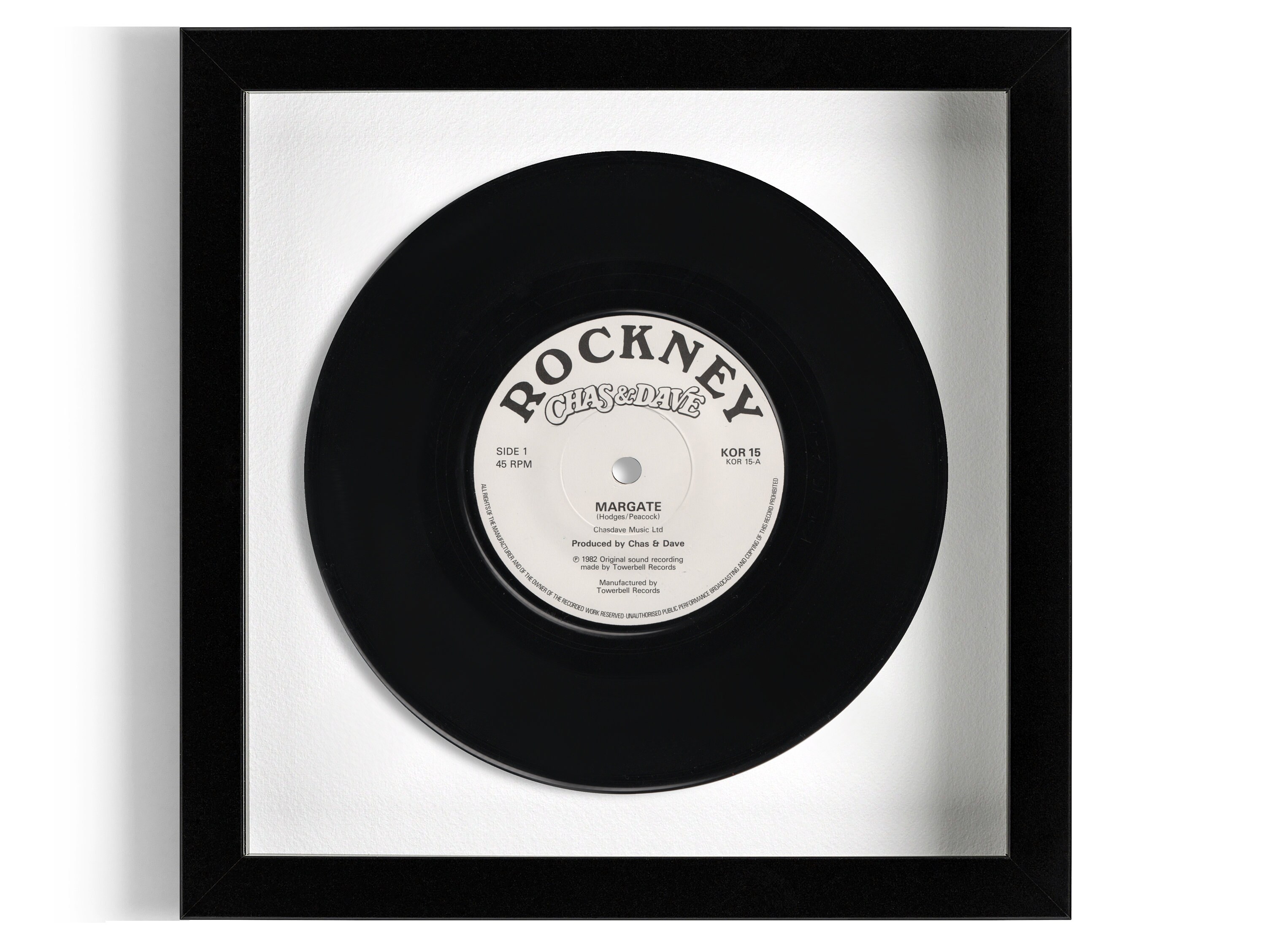 Chas & Dave Margate Framed 7 Vinyl Record