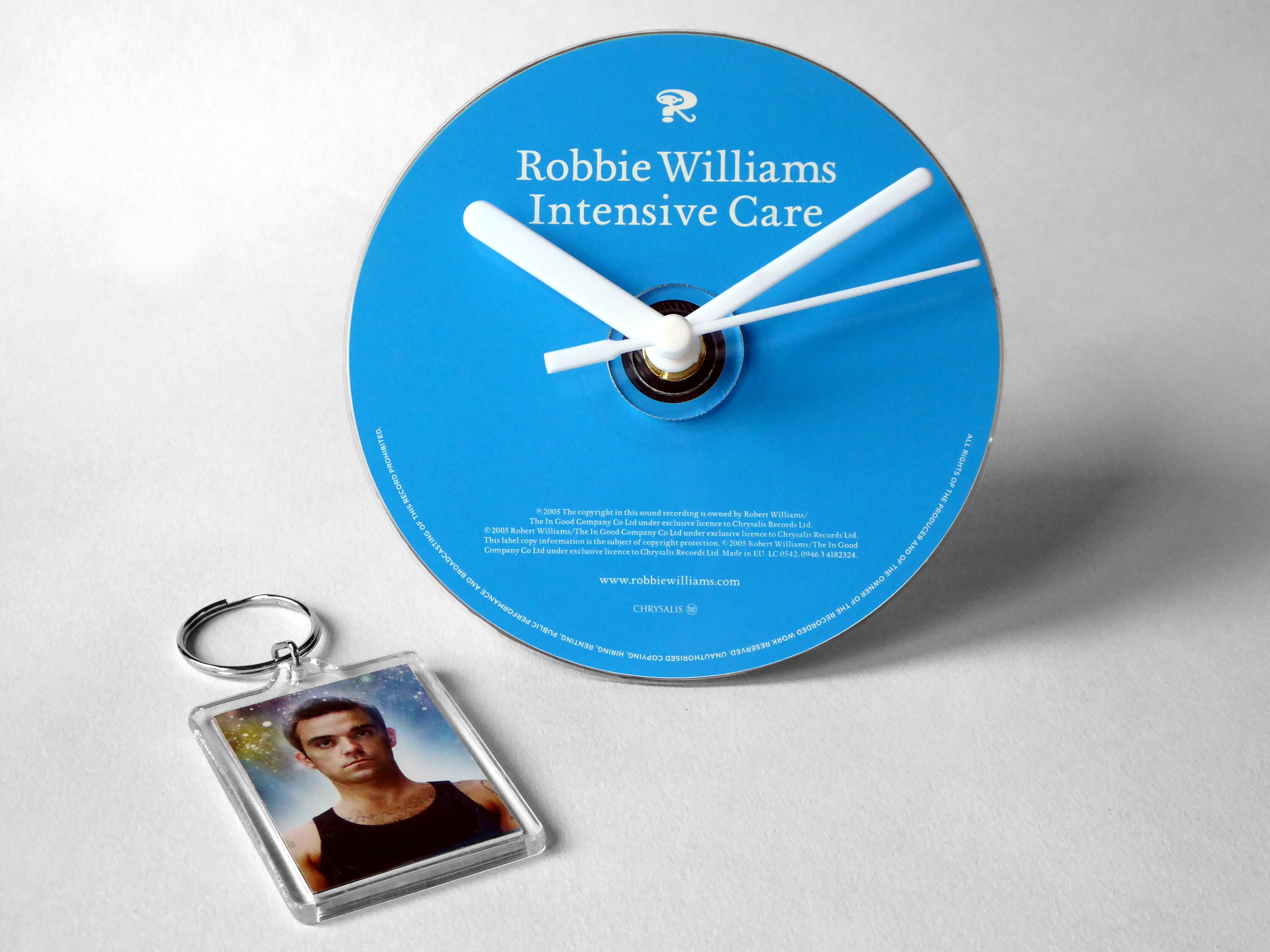Robbie Williams Intensive Care CD Clock and Keyring Gift Set
