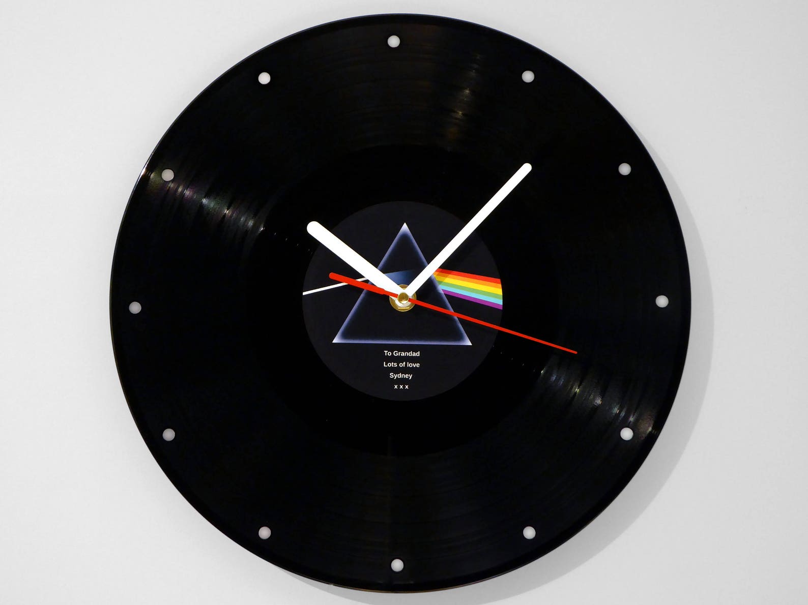 Personalised Vinyl Record Wall Clock - Etsy UK
