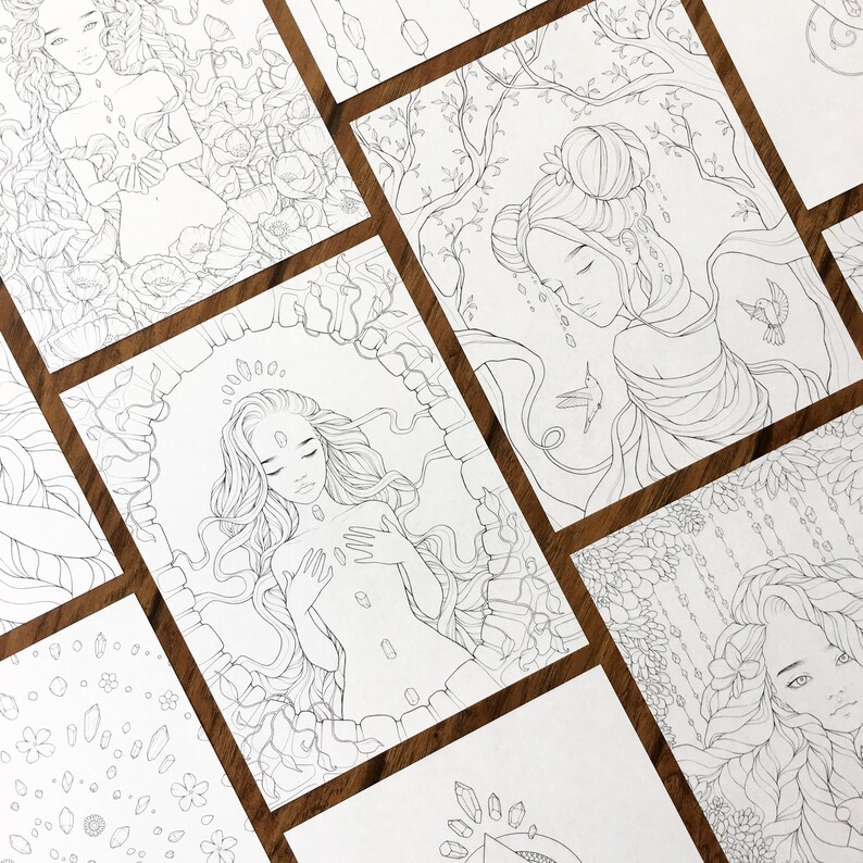 BUNDLE 49 Printable Digital Adult Coloring Pages Print at - Etsy