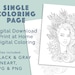 Crazy Plant Lady Coloring Page - Hand-drawn Botanical Line Art ...