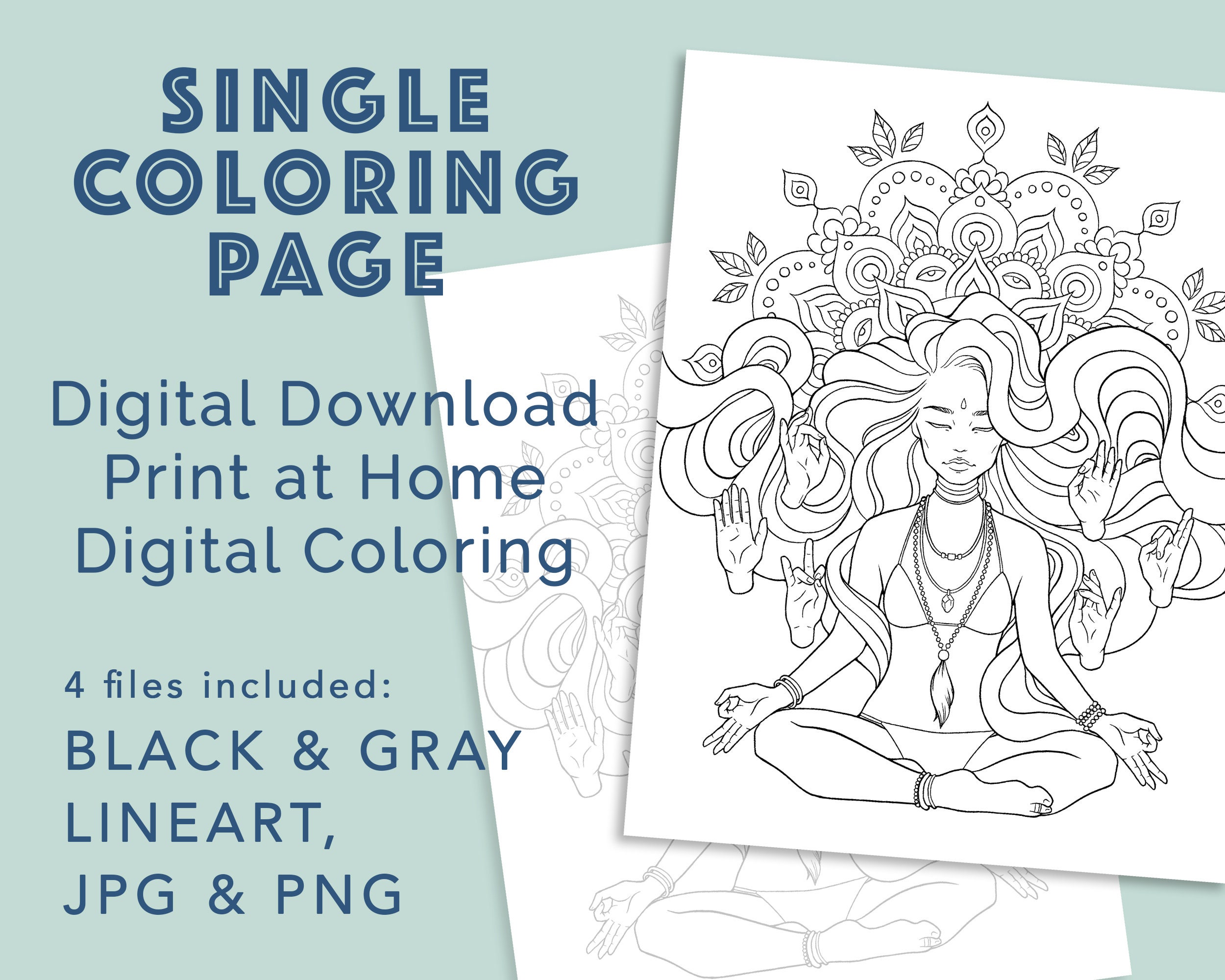 Free Meditation Coloring Pages