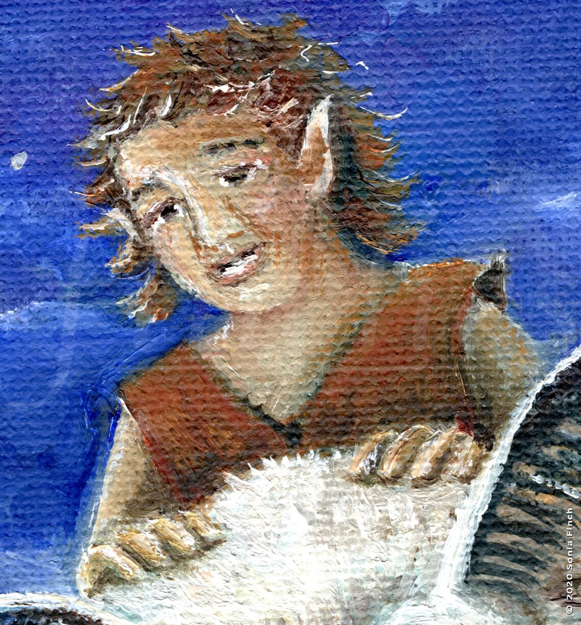 Elf Moth Rider limited Edition Giclee Print Starry Night Elf - Etsy