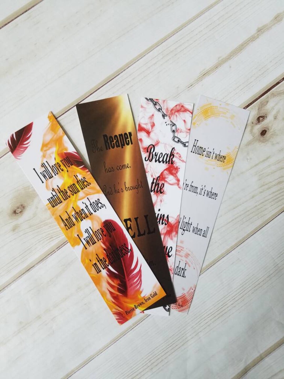 Red Rising Bookmarks - Etsy