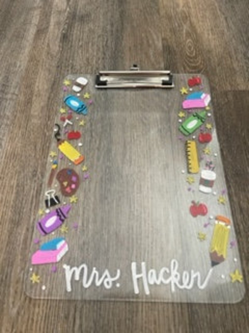 Personalized Teacher Clipboard - Etsy