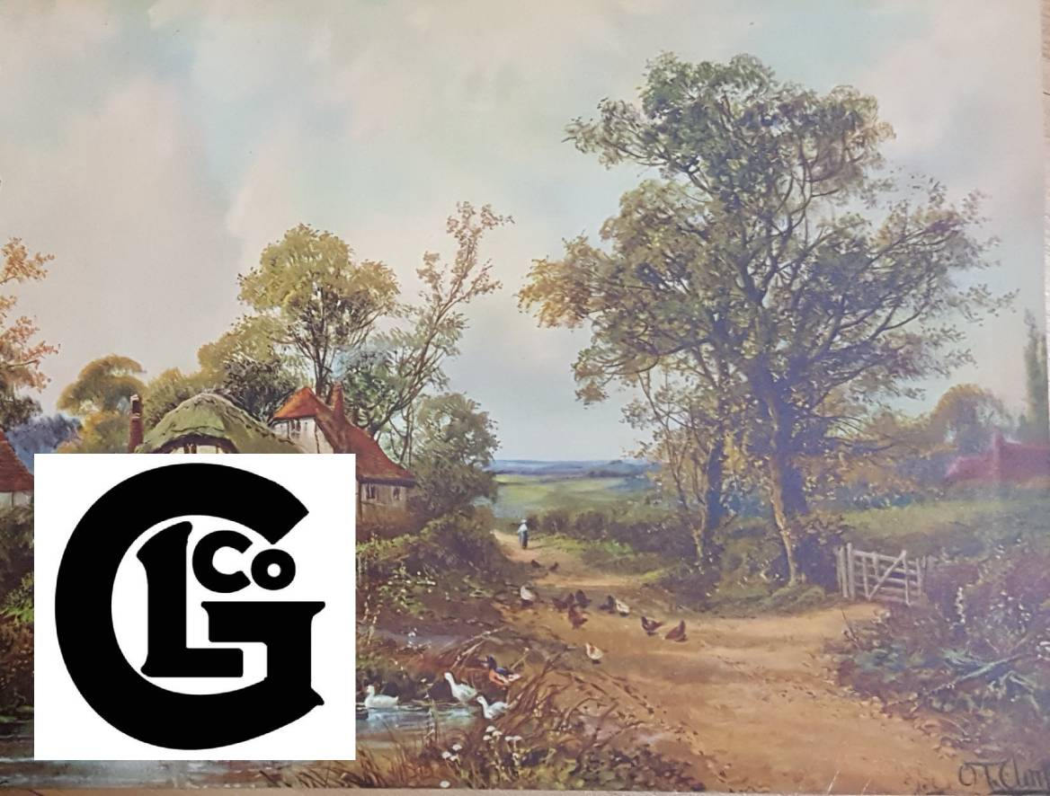 GP7197 a Country Laneby O.T Clark - Etsy