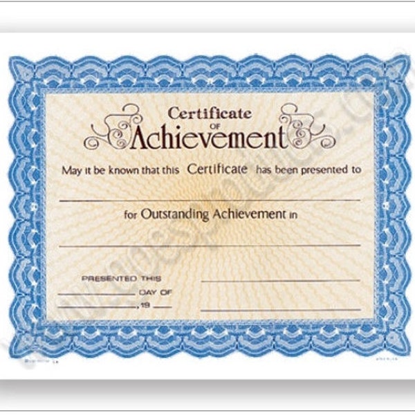 Certificate of Achievement Frame - Etsy