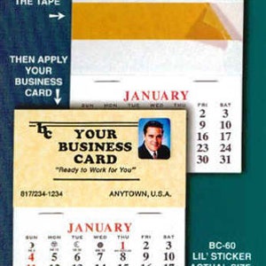Lil' Sticker Business Card Calendars (BC60) Package of 150 - Etsy