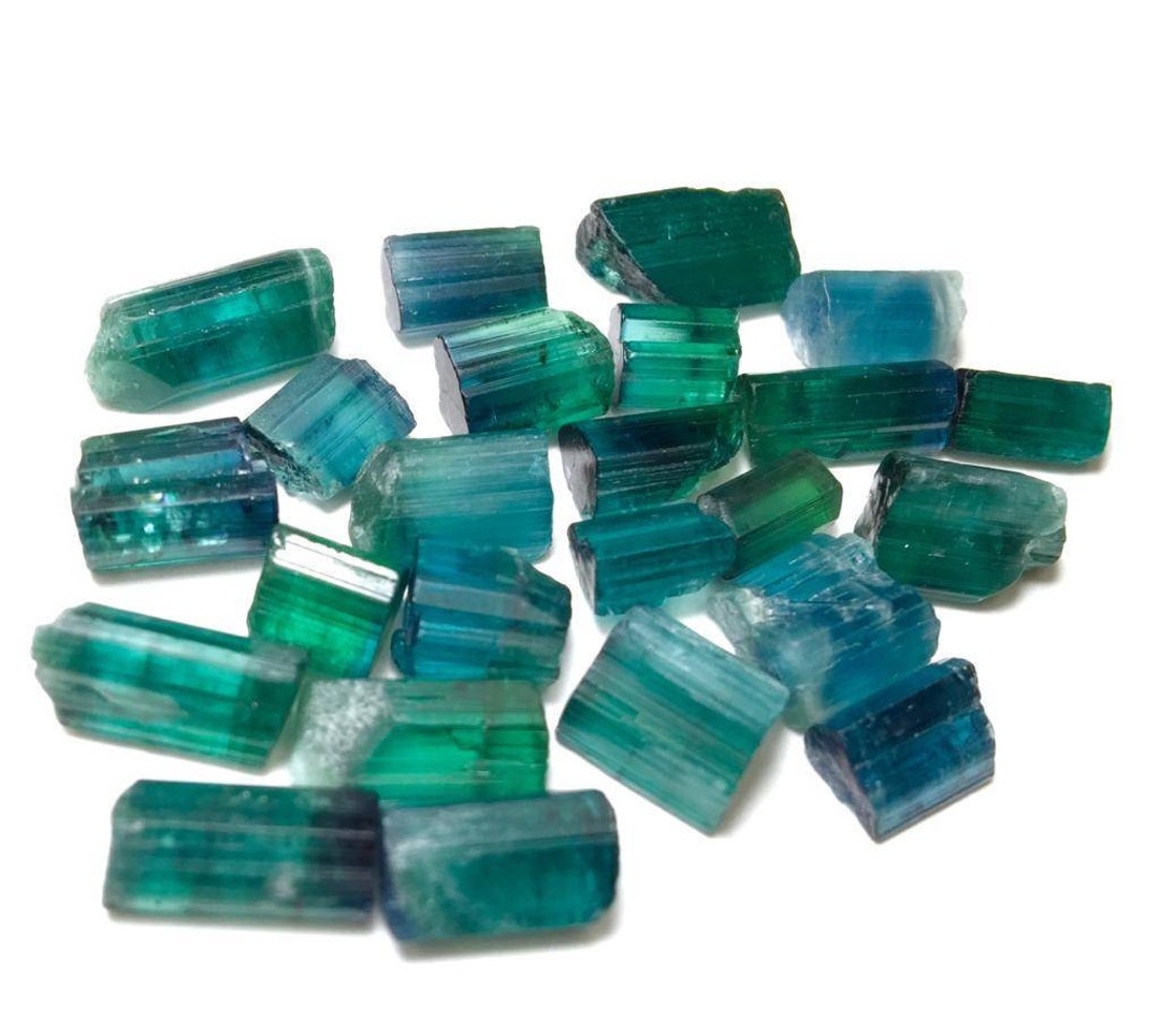 Blue Tourmaline Crystals - Etsy
