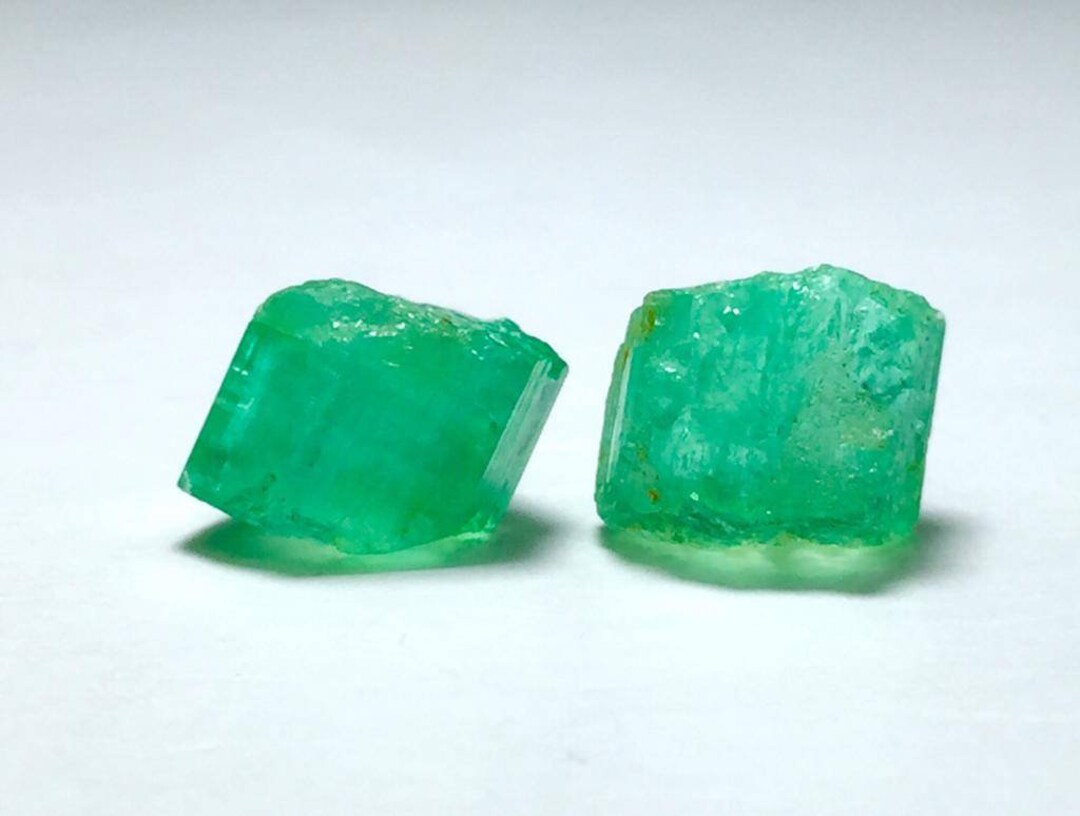 Natural Green Emerald Slices - Etsy