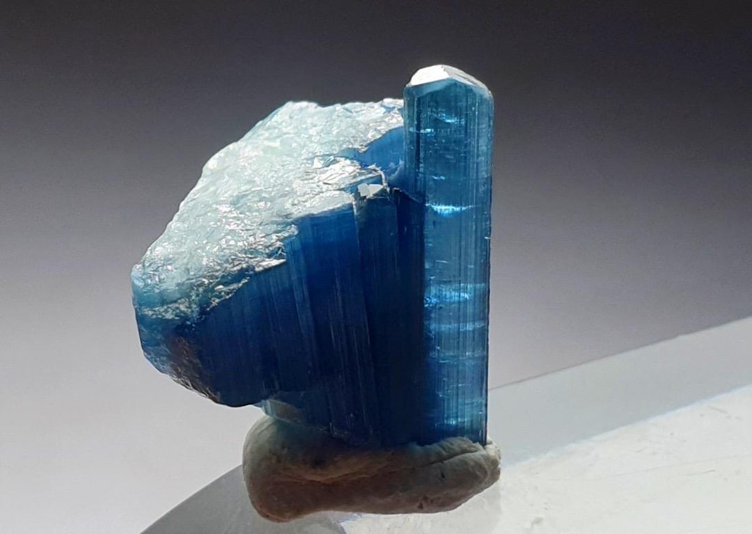 Blauer Indigolith Turmalin Spray Specimen - Etsy Schweiz