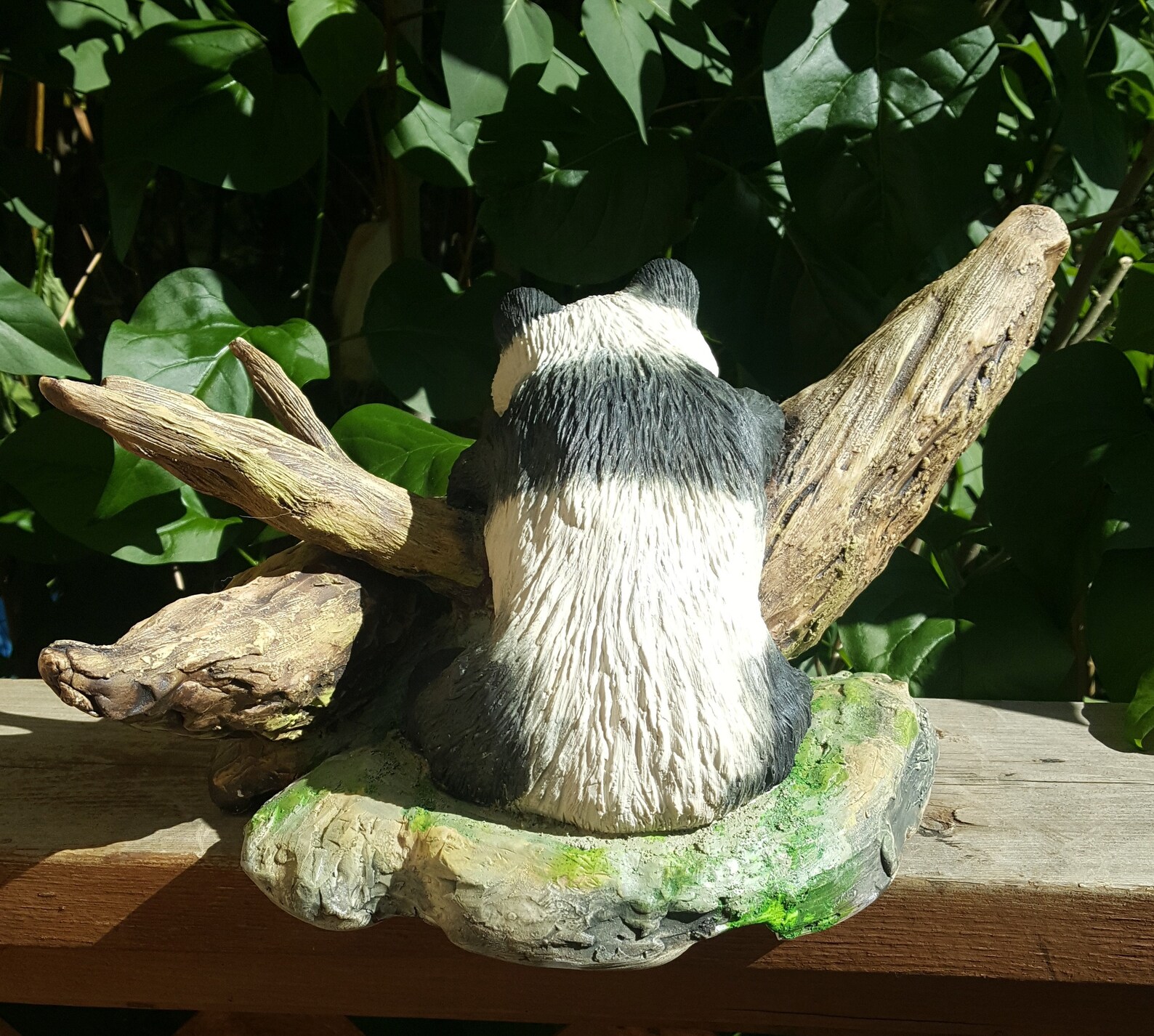 Panda Sculpture Ceramic One of a Kind Decoration Great | Etsy