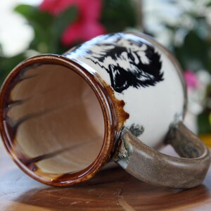 Wolf Pottery Mug, Hand Crafted, Unique, Makes a Great Gift - Etsy