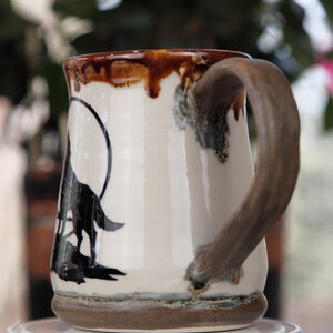 Wolf Pottery Mug, Hand Crafted, Unique, Makes a Great Gift - Etsy