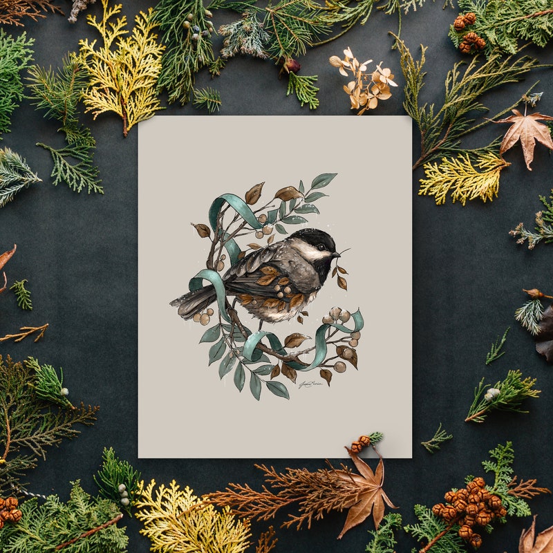 Chickadee Art - Etsy
