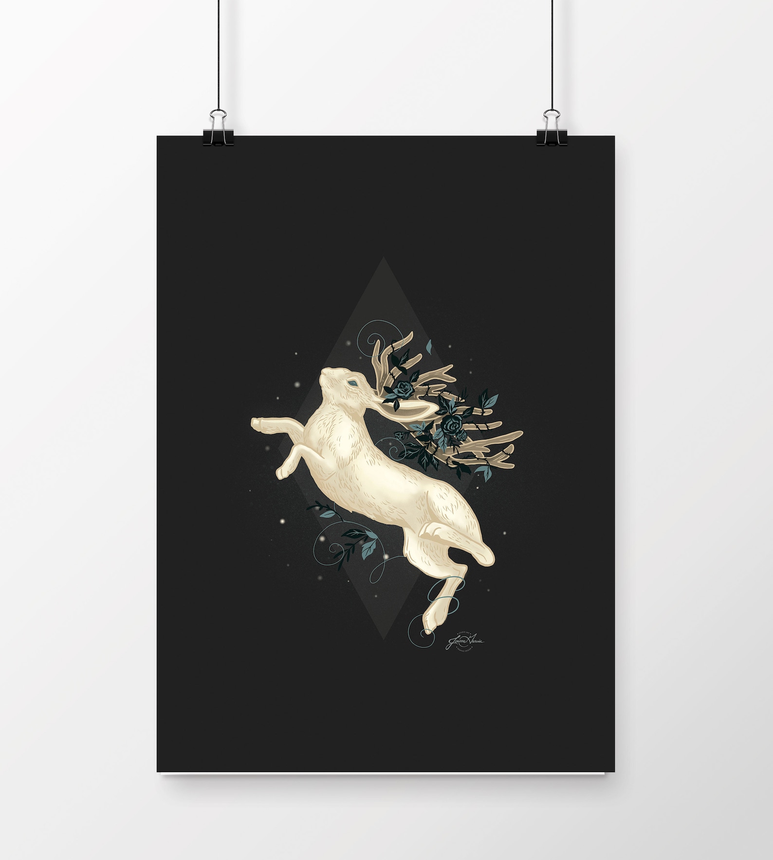 Jackalope Wall Art Fantasy Art Print Illustration Home - Etsy