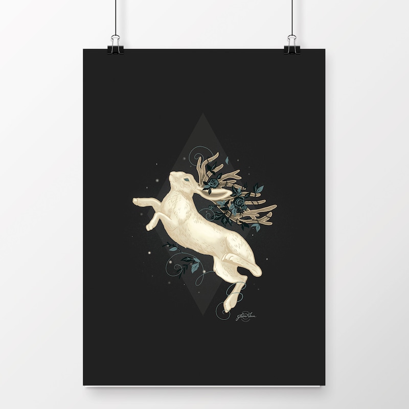 Jackalope Print - Etsy