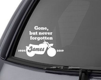 Motorcycle Decal Memorial | Etsy