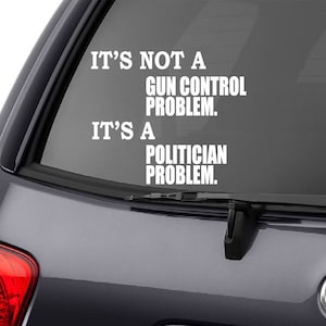 Gun Control, Gun Control Decals, Gun Control Sticker, Gun Violence, Gun ...