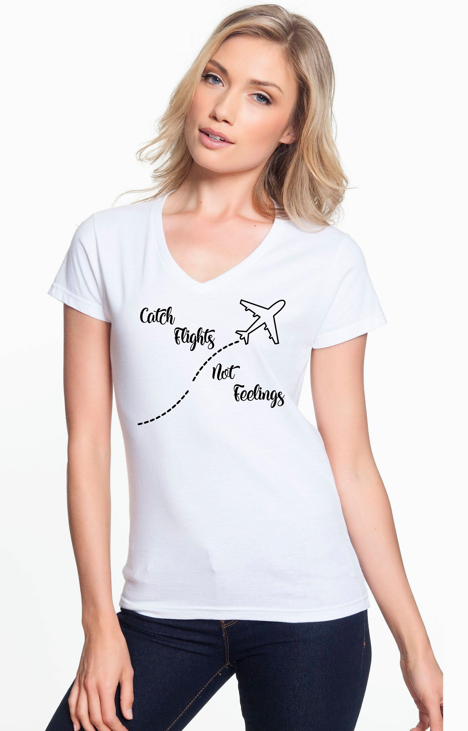 Catch Flights Not Feelings Shirt Catch Flights Tee Catch - Etsy