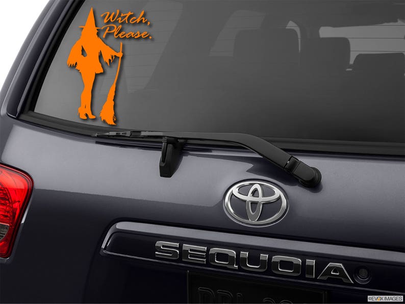 Witch Decal, Witch Please Decal, Flying Witch Decal, Witch Please ...