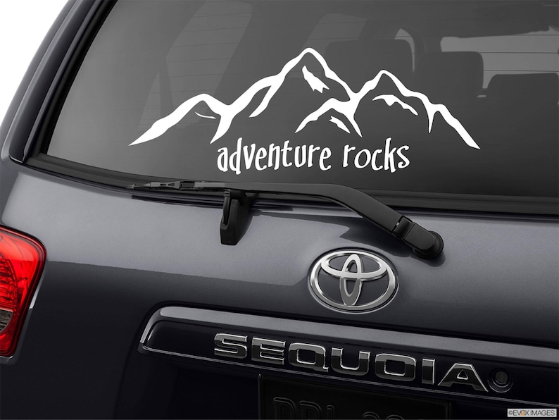 Mountains Decal Mountains Sticker Mountains Car Decal - Etsy