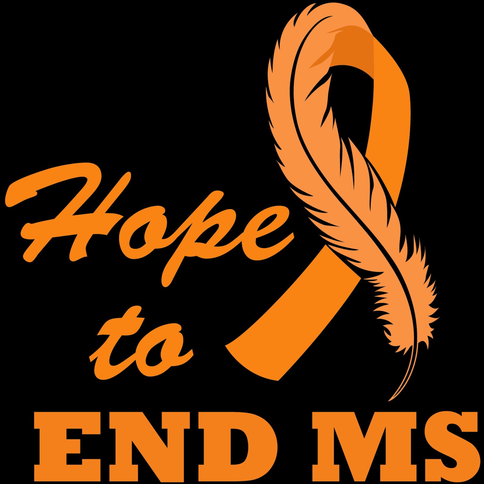 Multiple Sclerosis Decal MS Decal Hope to END MS Ribbon Auto - Etsy
