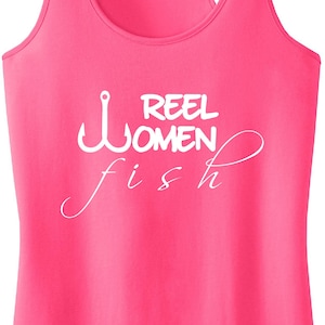 Women's Fishing Shirt, Women's Fishing Tank Top, Ladies Fishing ...