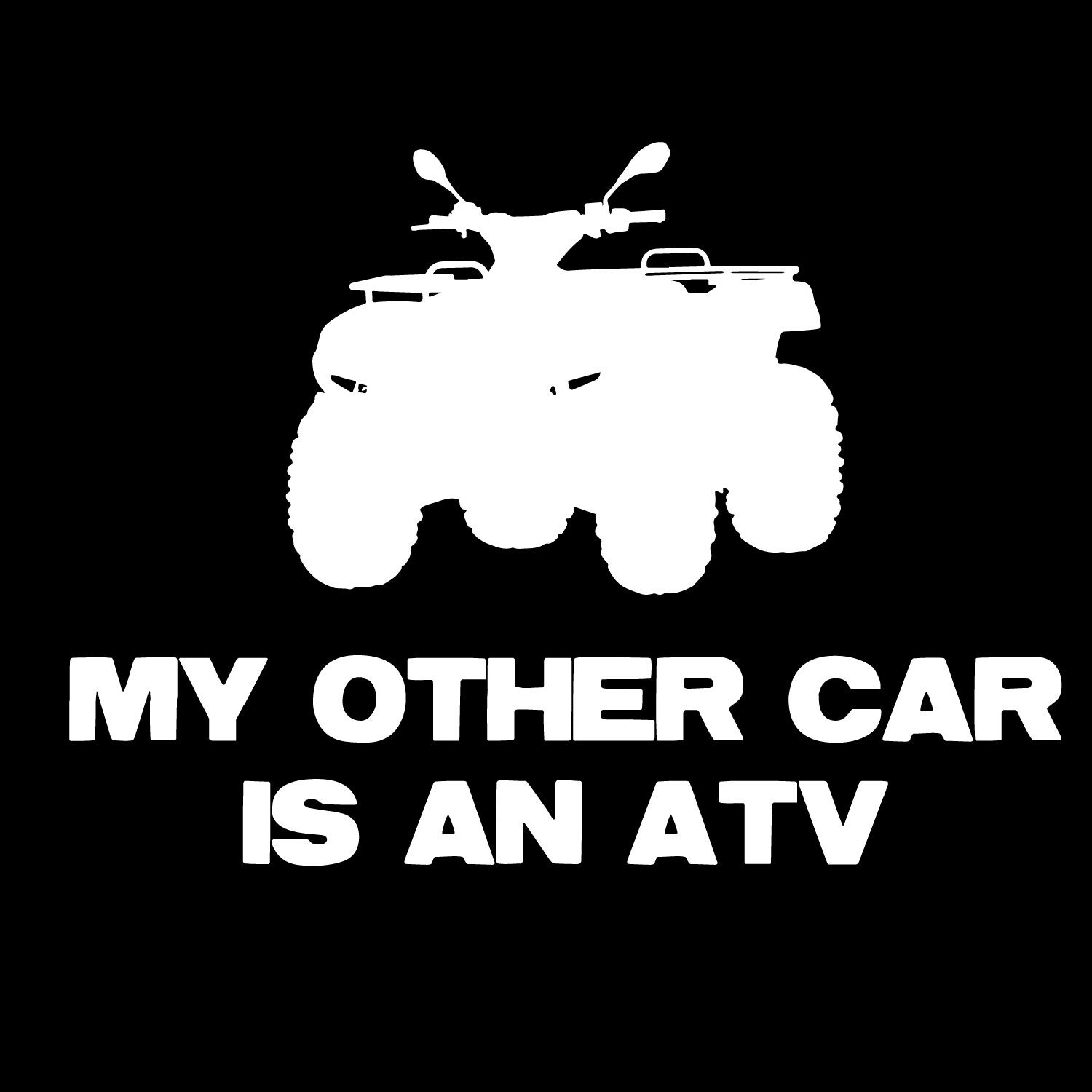 4 Wheeler, 4 Wheeler Decal, 4 Wheeler ATV, 4-wheeler, Quad Racing, ATV ...
