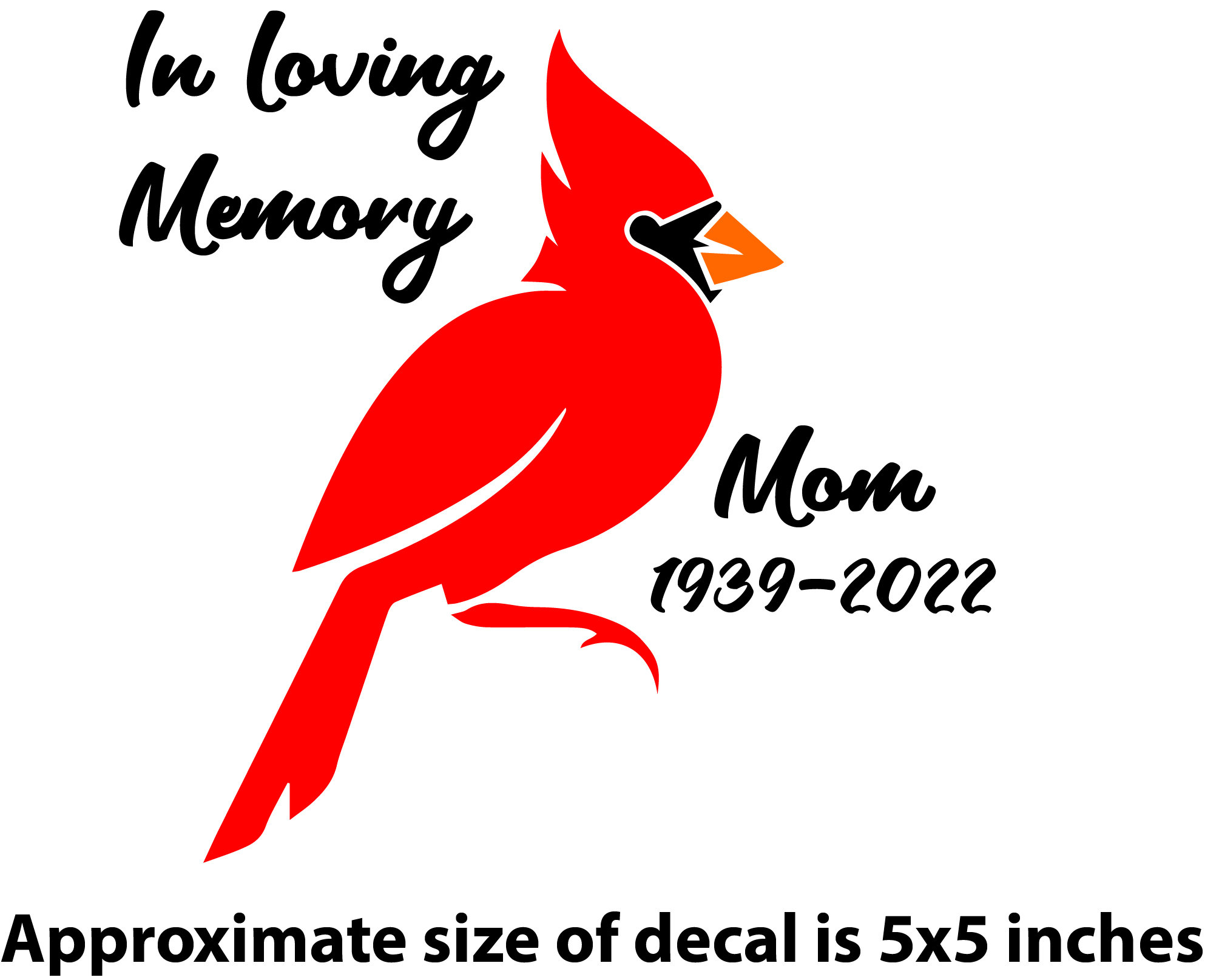 In Loving Memory Decal in Loving Memory Memorial Decal - Etsy