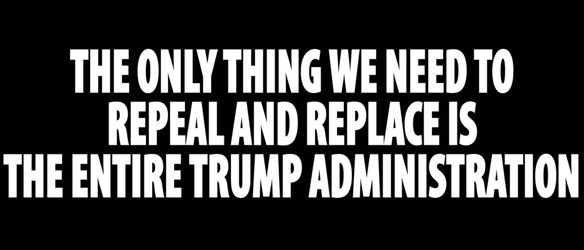 Anti Trump Decal, Anti Trump Sticker, Anti Trump Bumper Sticker ...